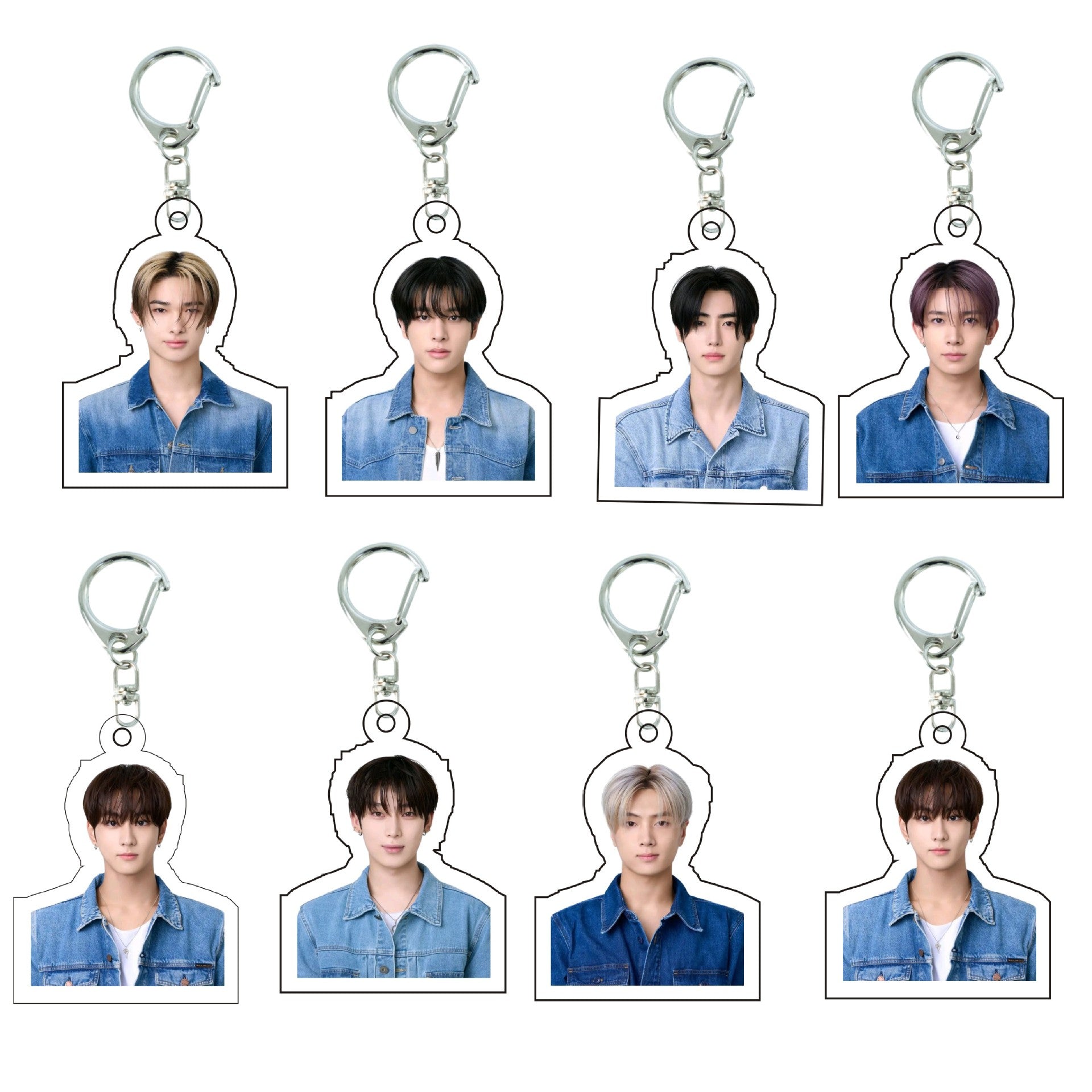 ENHYPEN 3rd Anniversary ID Photo Keychain & Mini Stand | Acrylic Charm ...